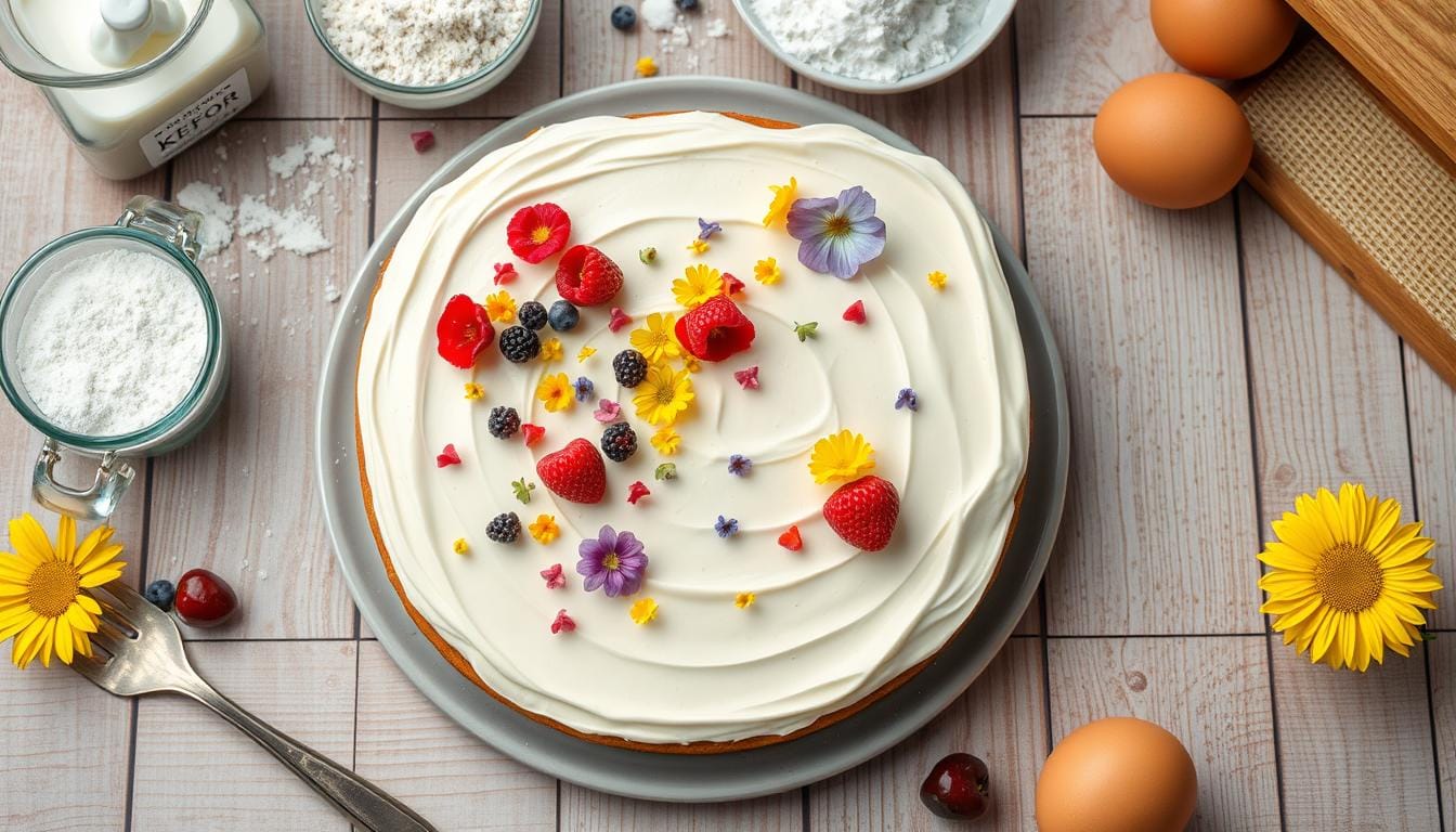 Easy Kefir Sheet Cake Recipe Card for Baking Success