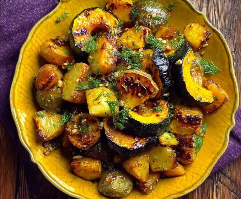 Easy Roasted Acorn Squash and Potatoes | Delicio Recipes | Easy Comfort ...