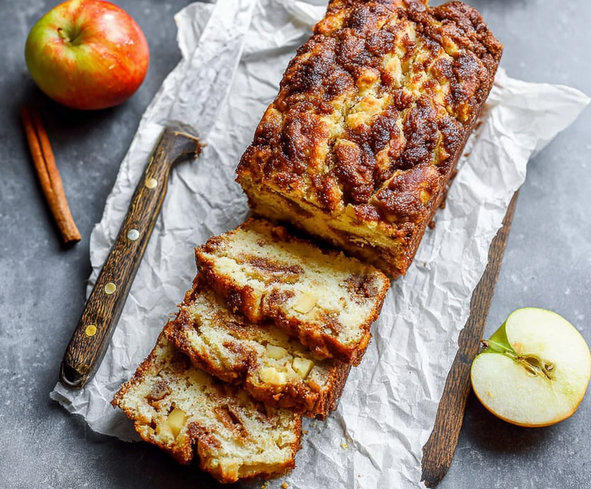 Homemade Apple Cinnamon Bread Recipe | Delicio Recipes | Easy Comfort ...