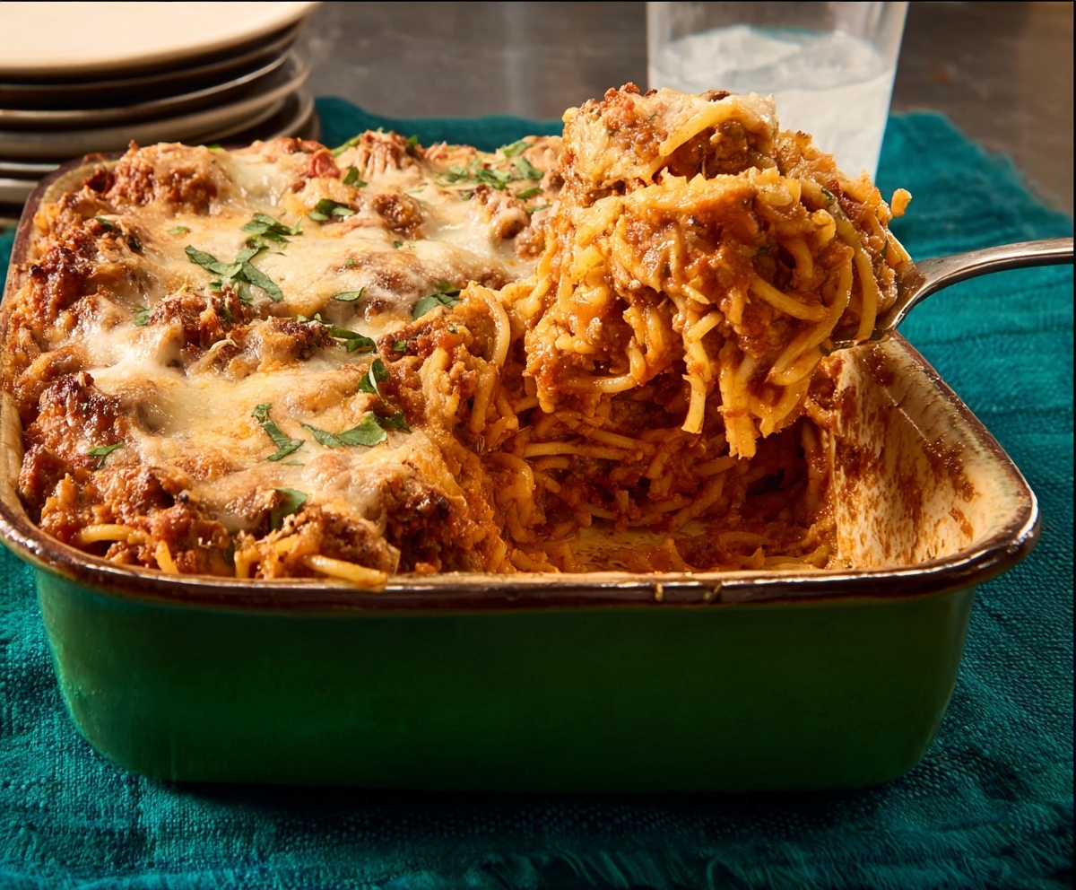 Baked Spaghetti | Delicio Recipes | Easy Comfort Foods & Meal Ideas