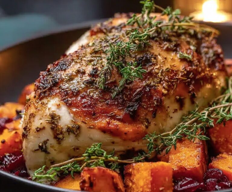 Perfect Roasted Turkey with Sweet Potatoes | Delicio Recipes | Easy ...