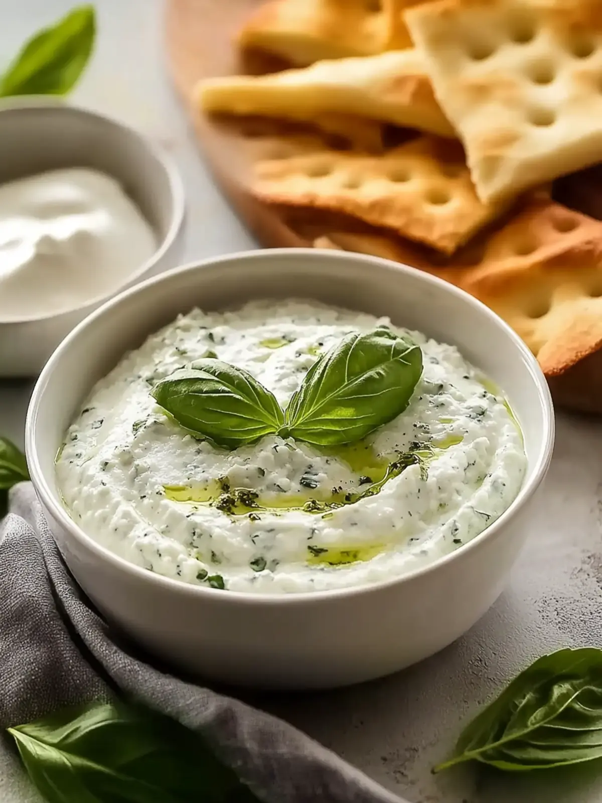 Creamy Basil Cottage Cheese Dip for Quick Protein-Packed Snacking ...