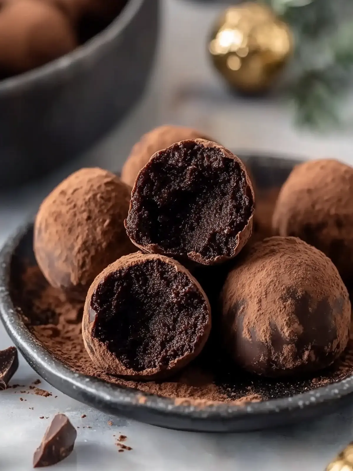 Decadent Dark Chocolate Truffles in Just 3 Easy Steps | Delicio Recipes ...