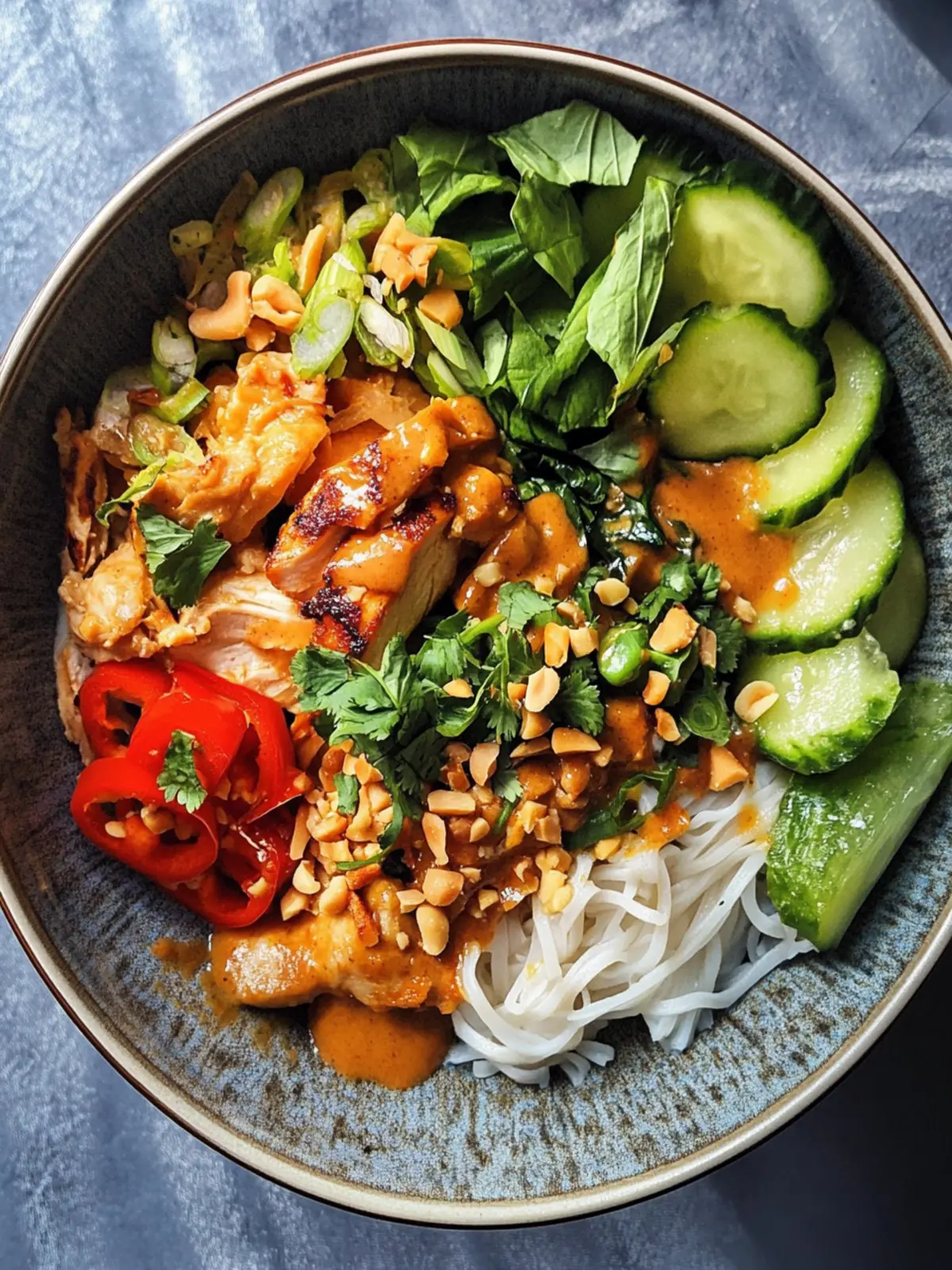 Thai Peanut Chicken Buddha Bowl - A Flavorful Weeknight Delight ...