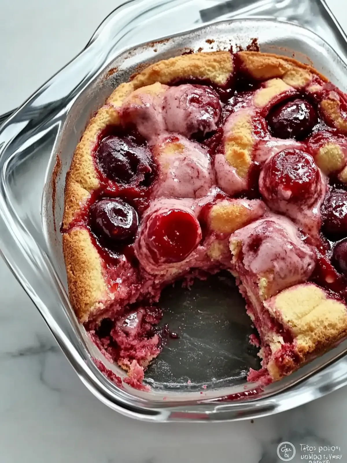 Delicious Cherry Swirl Cake Recipe: Easy Marble Delight | Delicio ...