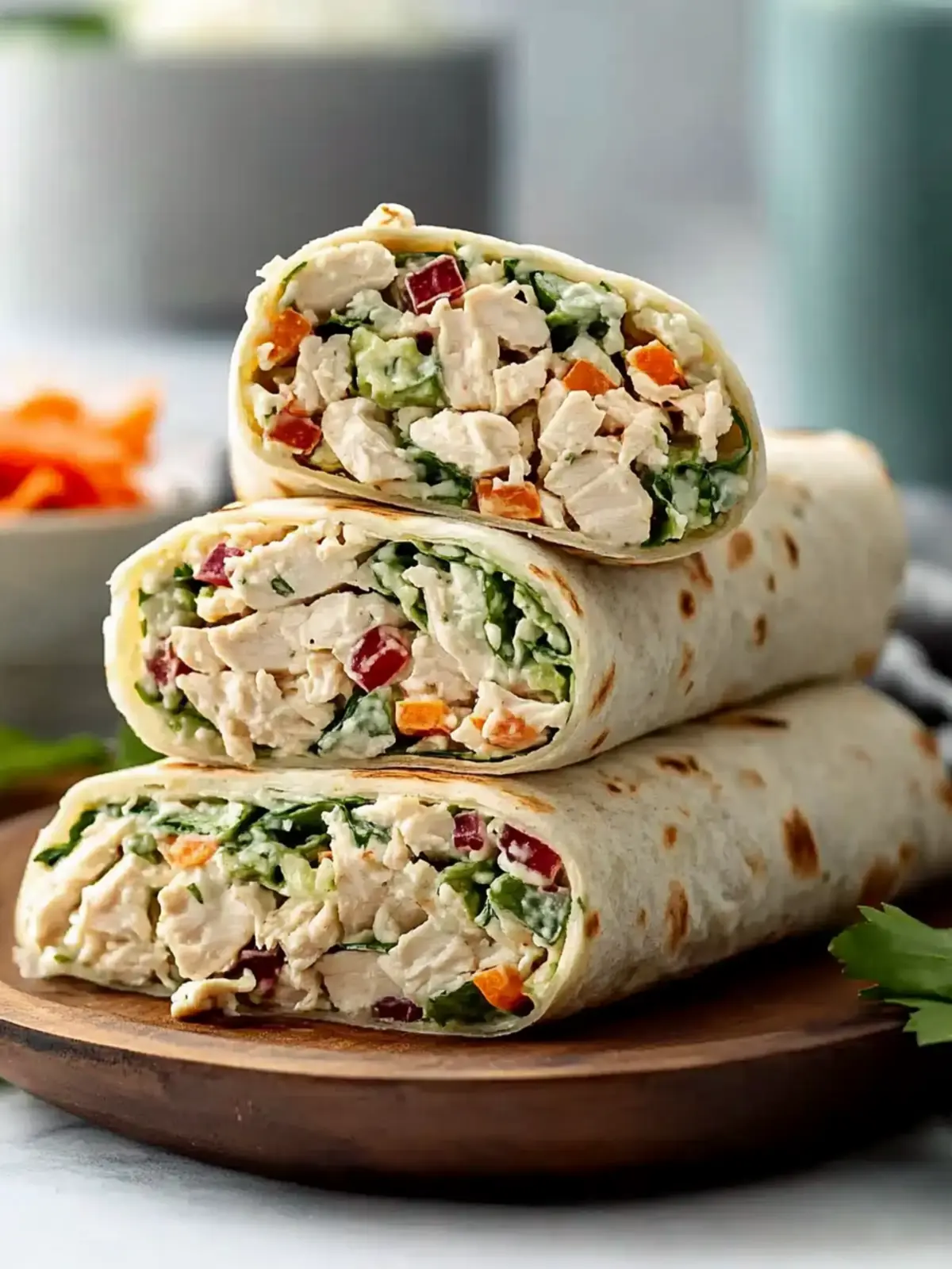 Fresh Chicken Salad Wraps That Make Lunchtime a Breeze | Delicio ...