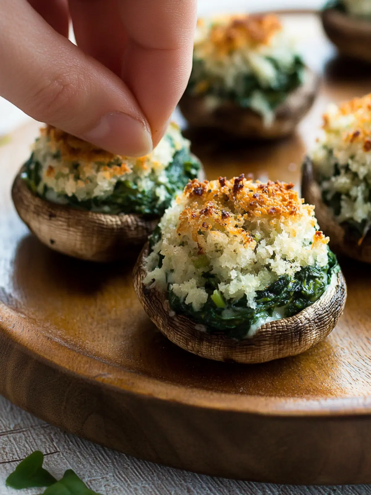 Spinach Stuffed Mushrooms That Will Wow Your Guests | Delicio Recipes ...
