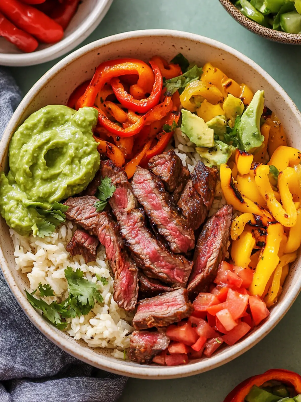 Healthy Low Carb Steak Fajita Bowl Recipe for Flavor Lovers | Delicio ...