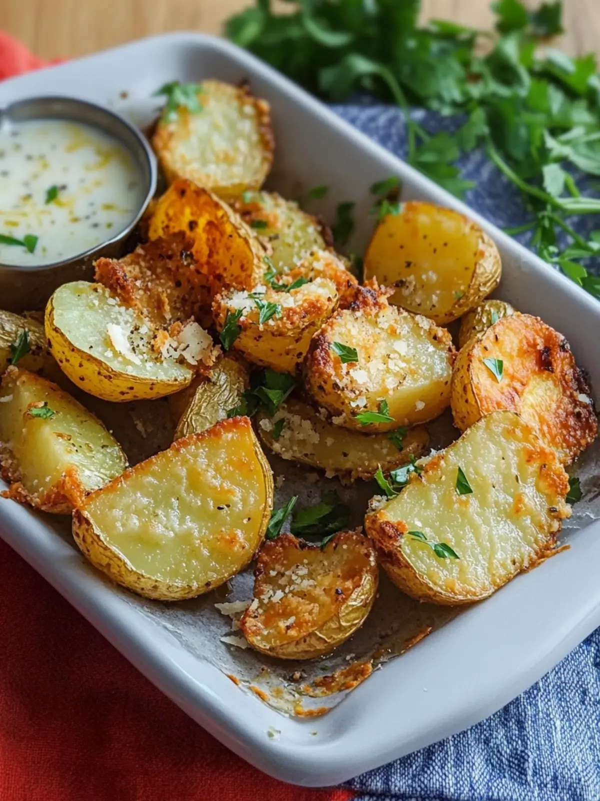 Crispy Parmesan Roasted Potatoes That Steal the Show | Delicio Recipes ...