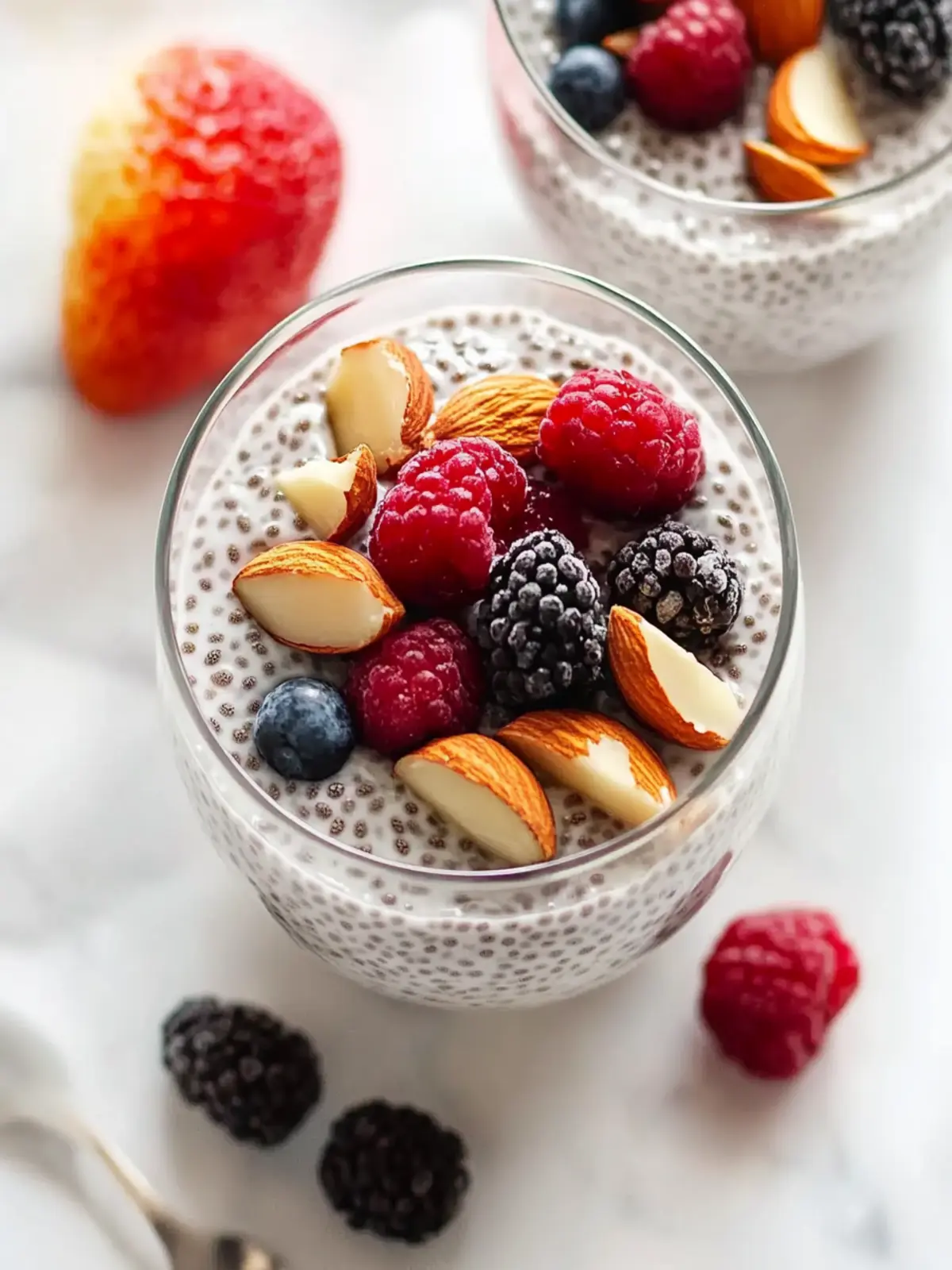 Delicious Sweet Chia Seed Pudding with Almond Milk Recipe | Delicio ...