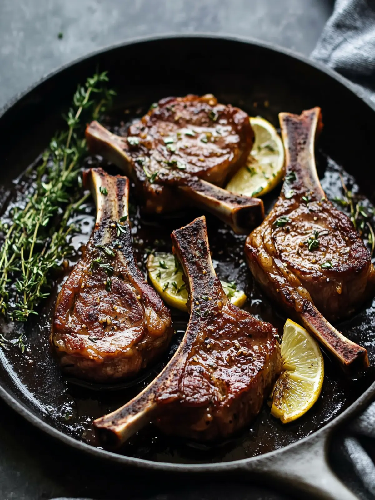 Garlic Butter Lamb Chops Recipe for a Quick Gourmet Delight | Delicio ...