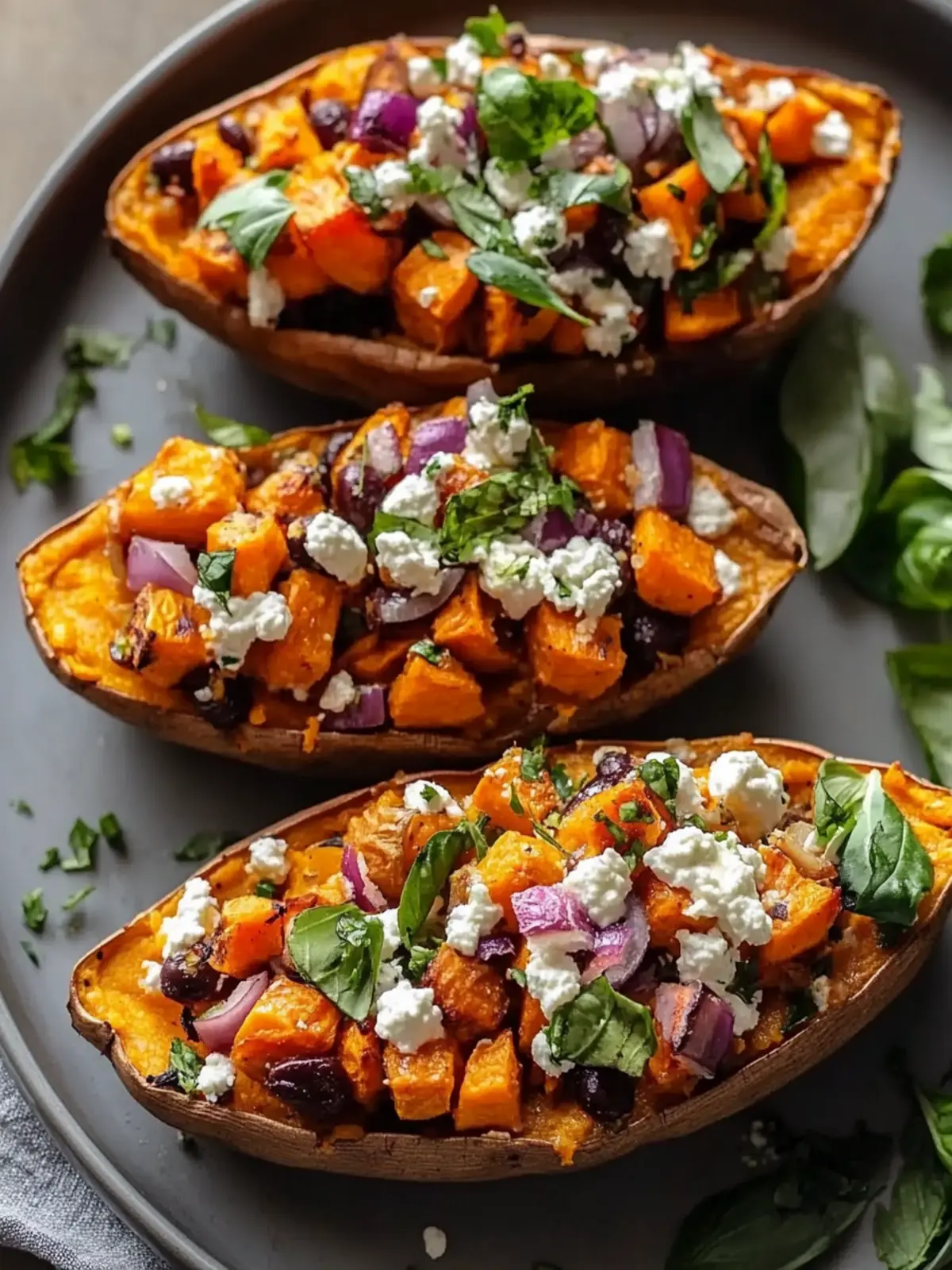 Delicious Mediterranean Stuffed Sweet Potatoes You’ll Love | Delicio ...