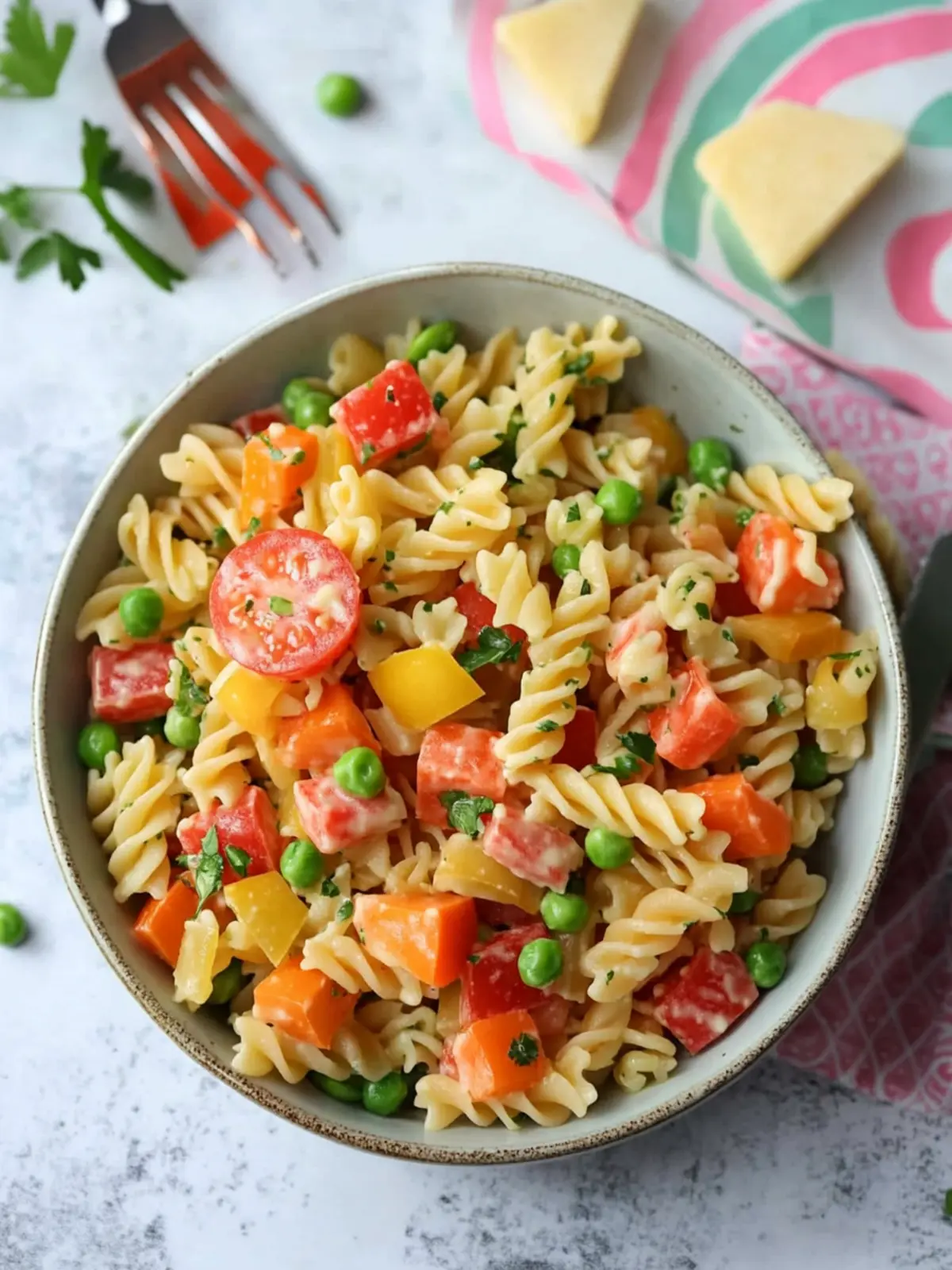 Kid Friendly Pasta Salad: Quick, Colorful & Delicious Treat! | Delicio ...